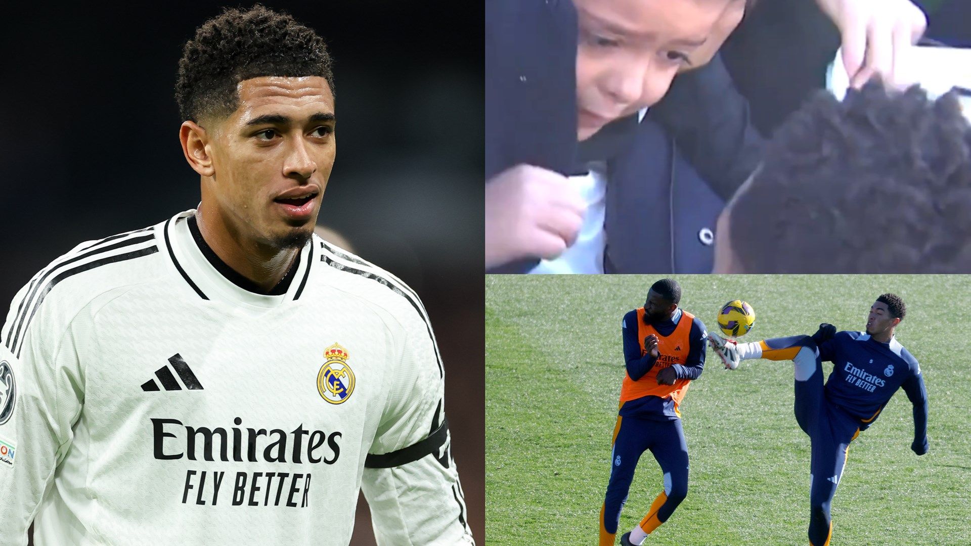 VIDEO: Jude Bellingham comforts crying young Real Madrid fan & hands over his shirt in ...
